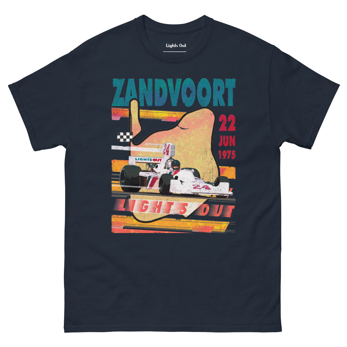 Vintage Zandvoort Dutch Grand Prix 1977 F1 T-Shirt – Metal and Glory